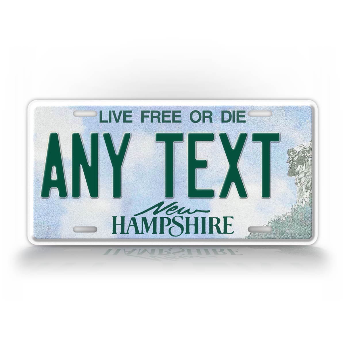 Custom New Hampshire State Vanity License Plate – SignsAndTagsOnline