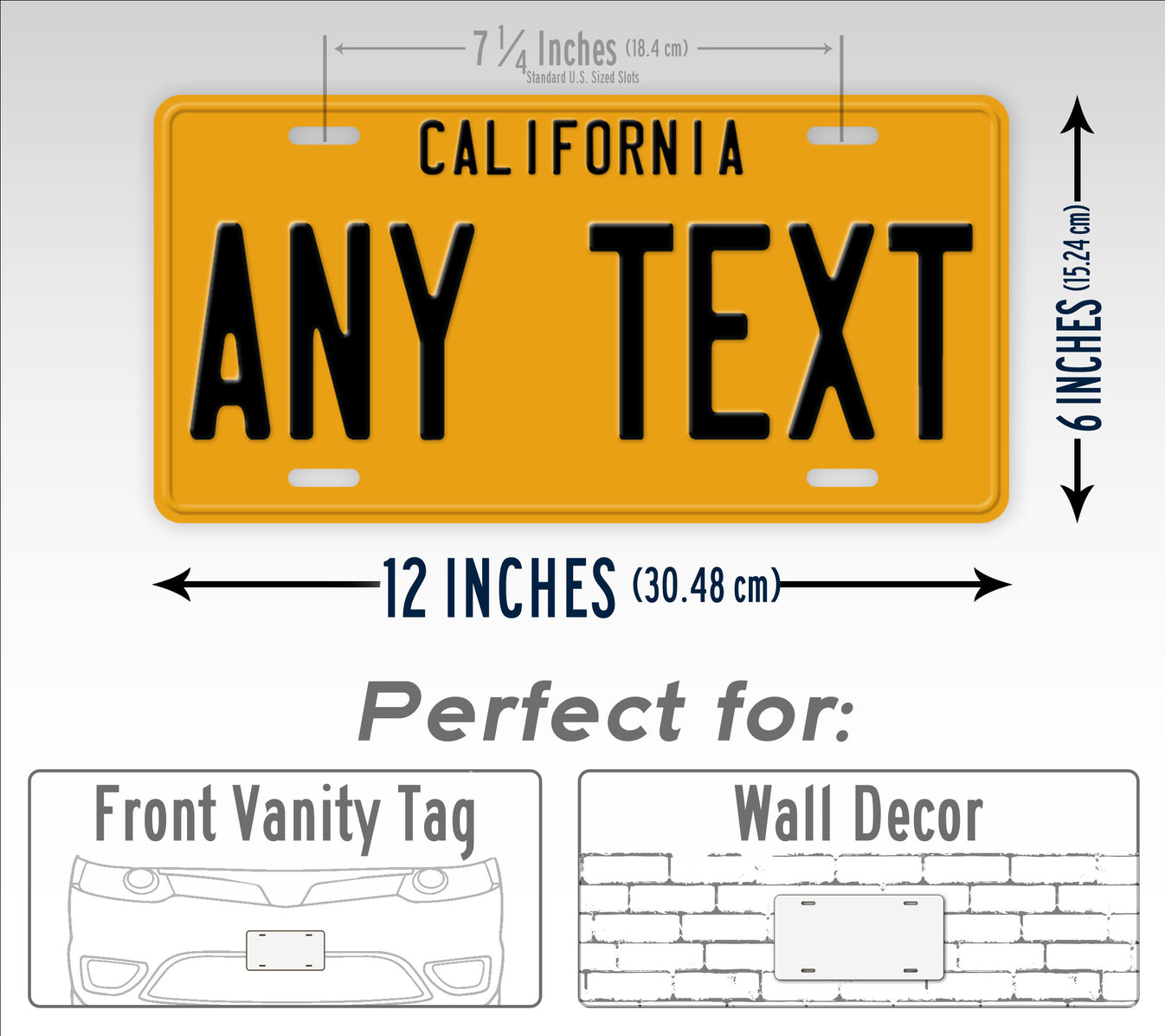 Personalized California 1950s 1960s 1970s Replica CA License Plate ...