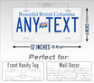 Personalized British Columbia Canada Custom License Plate ...