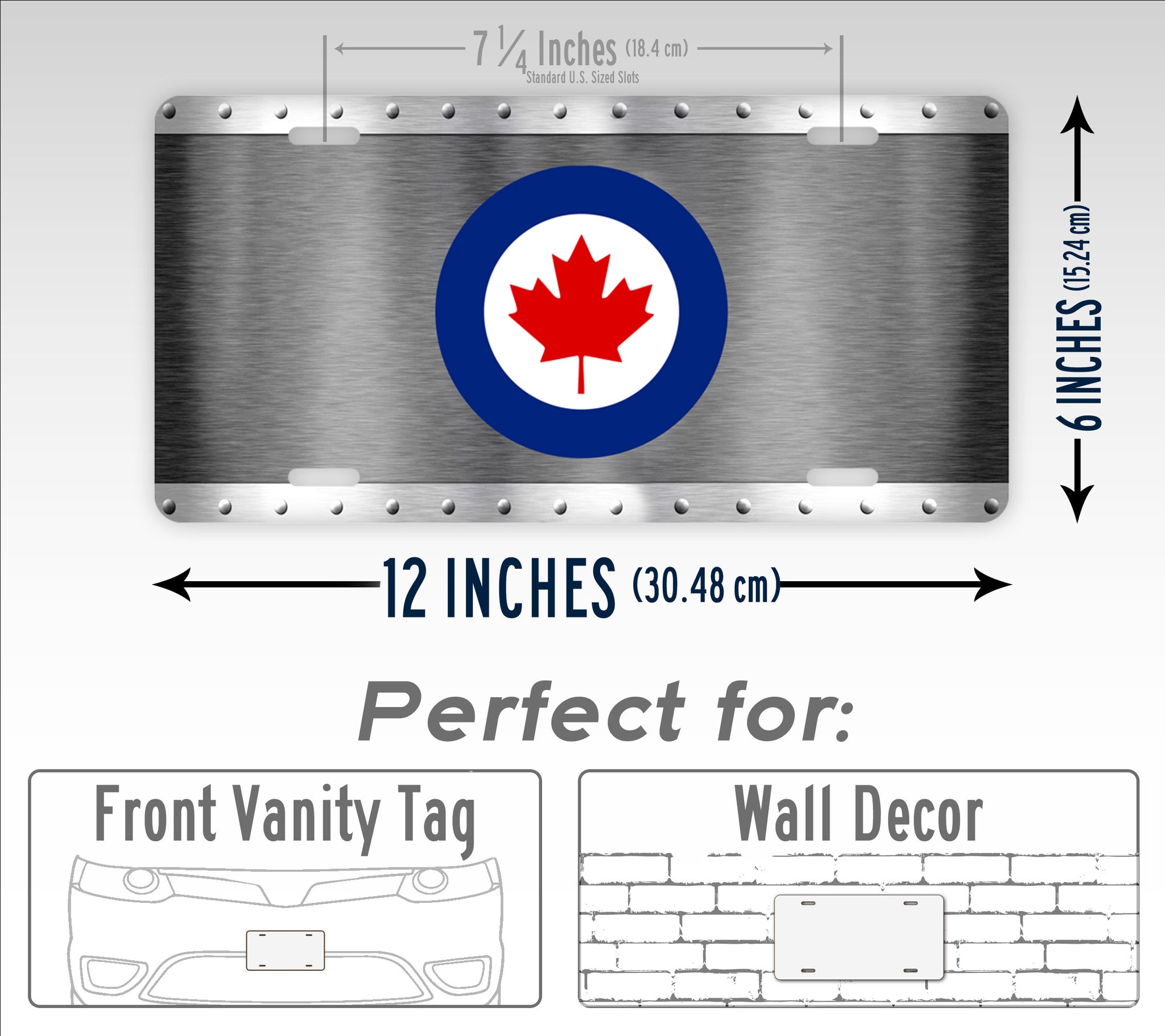Canadian Air Force RCAF Roundel License Plate – SignsAndTagsOnline