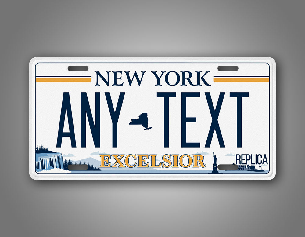 Personalized New York Excelsior Custom License Plate – SignsAndTagsOnline