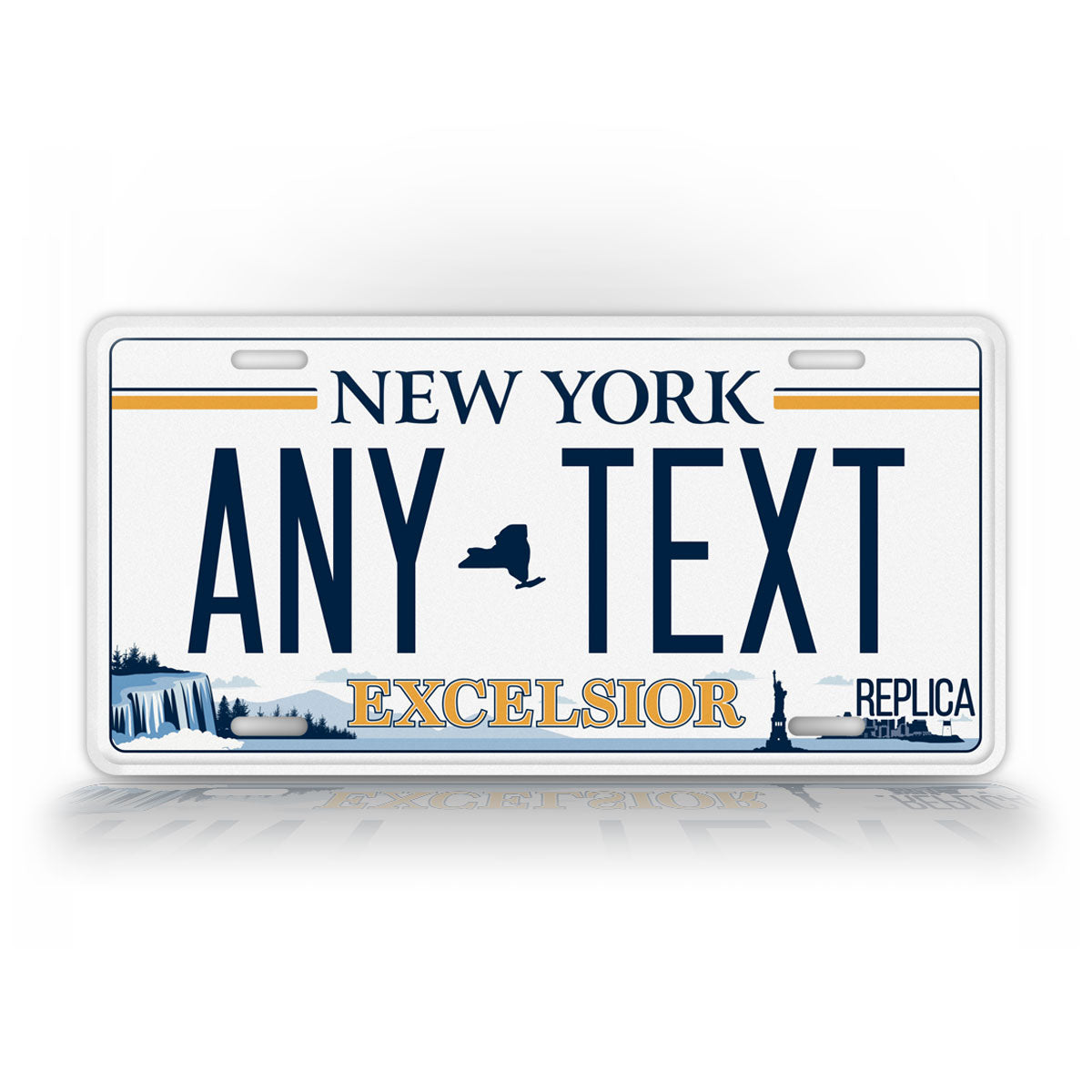 Personalized New York Excelsior Custom License Plate – SignsAndTagsOnline