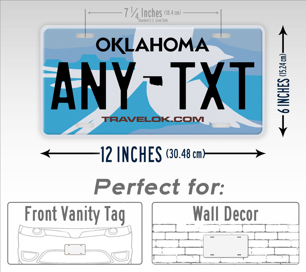 Personalized Oklahoma State Custom License Plate – SignsAndTagsOnline