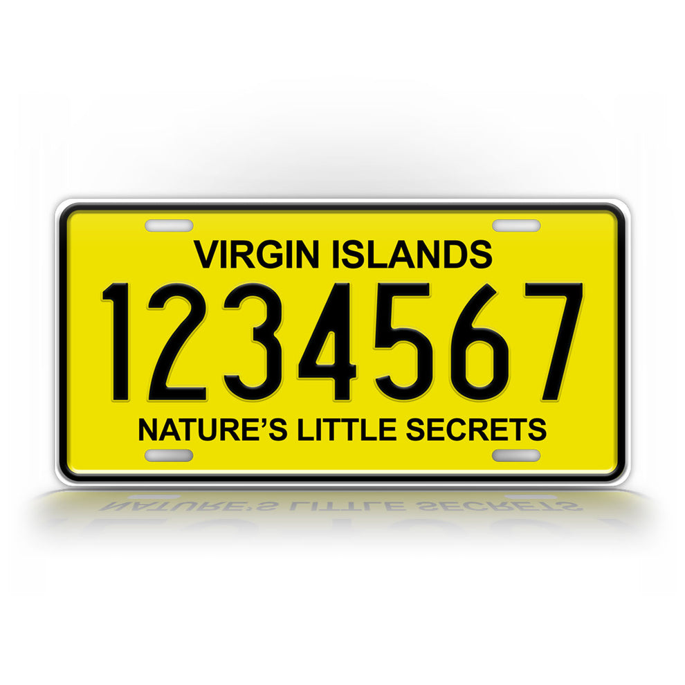 Custom Virgin Islands Nature's Little Secrets License Plate ...