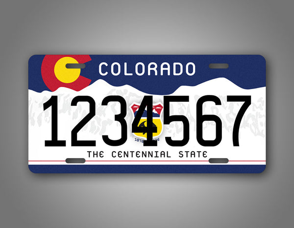 Custom Colorado The Centennial State 1876-2026 License Plate ...