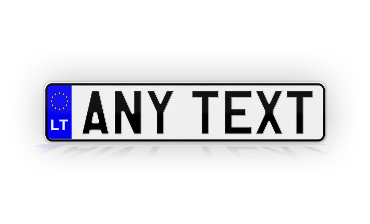 Personalized Lithuania European Style License Plate – SignsAndTagsOnline