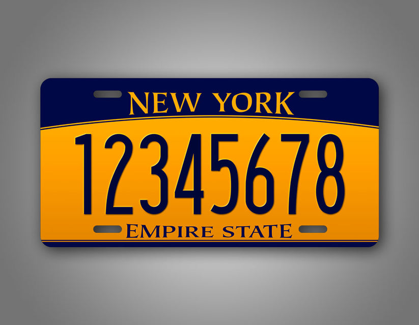 Personalized New York Custom License Plate – SignsAndTagsOnline