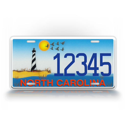 Custom North Carolina Cape Hatteras Lighthouse License Plate ...