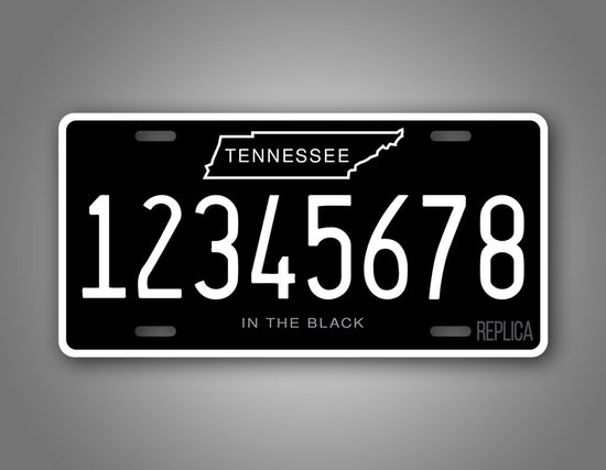 Custom Tennessee "In The Black" License Plate – SignsAndTagsOnline