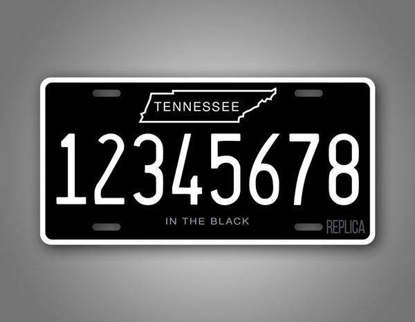 Custom Tennessee "In The Black" License Plate – SignsAndTagsOnline