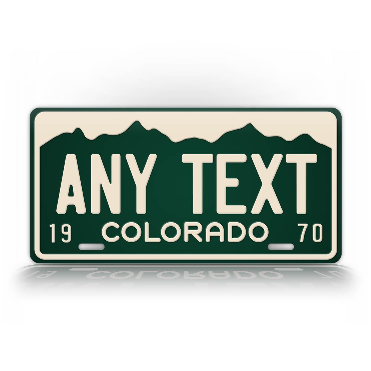 Vintage Custom Colorado Green Mountains License Plate – SignsAndTagsOnline