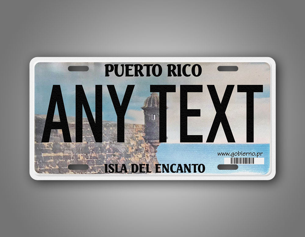 Personalized Puerto Rico Isla Del Encanto Custom License Plate ...