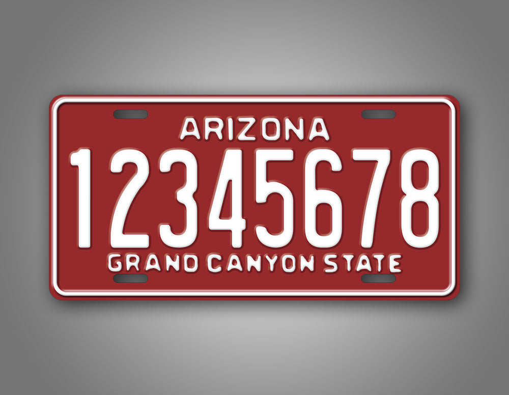 Personalized 1980-1996 Arizona State Custom License Plate ...