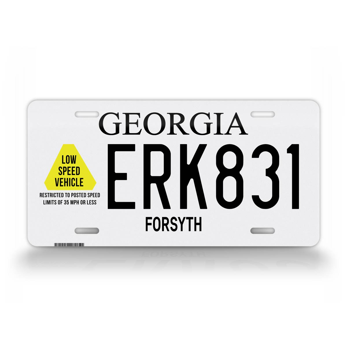 Custom Georgia "Slow Vehicle" License Plate – SignsAndTagsOnline