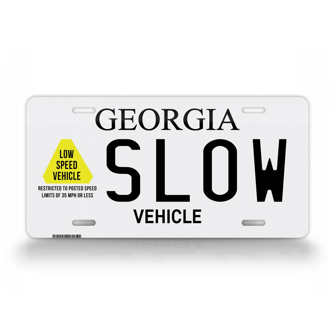 Custom Georgia "Slow Vehicle" License Plate – SignsAndTagsOnline