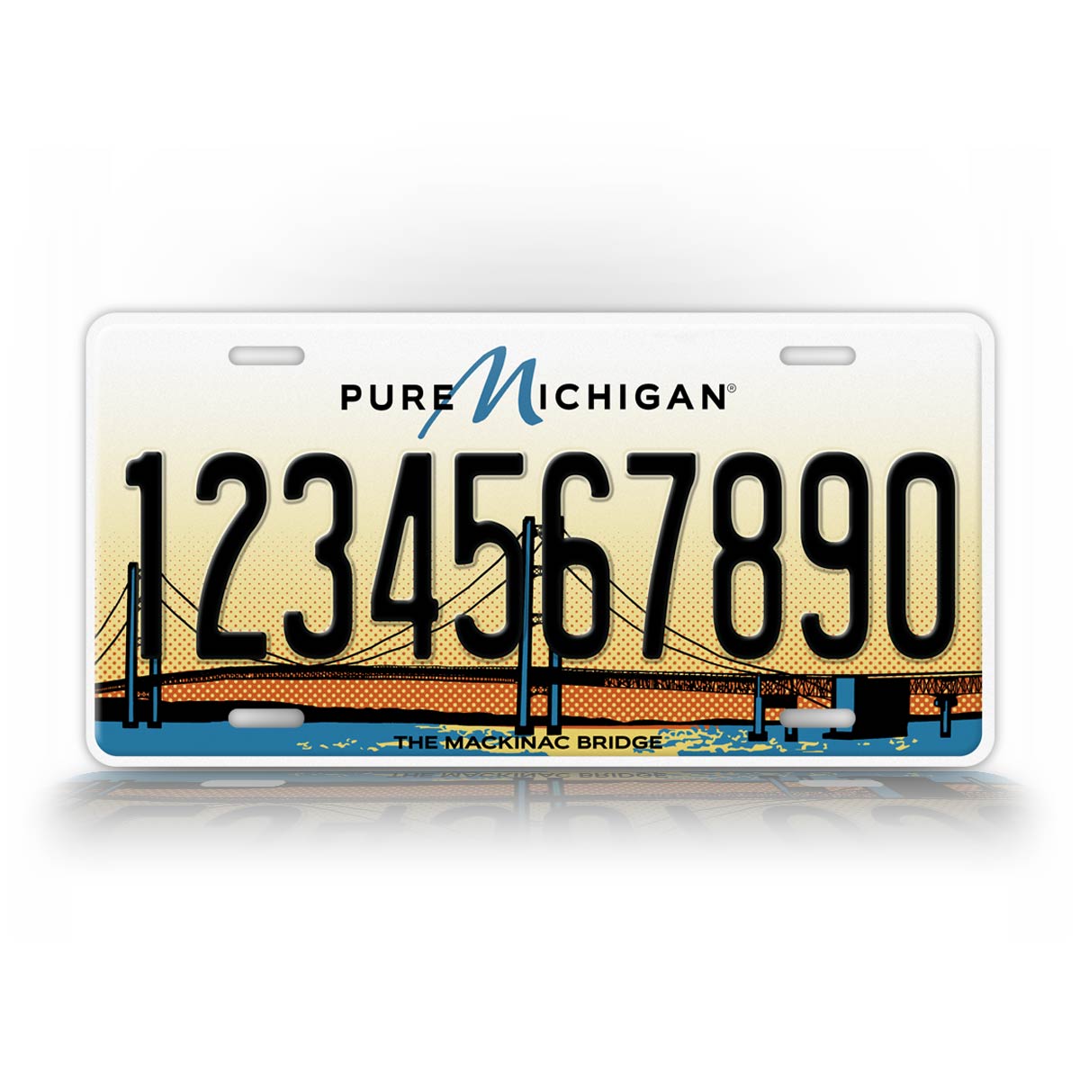 Custom Michigan Mackinac Bridge License Plate – SignsAndTagsOnline