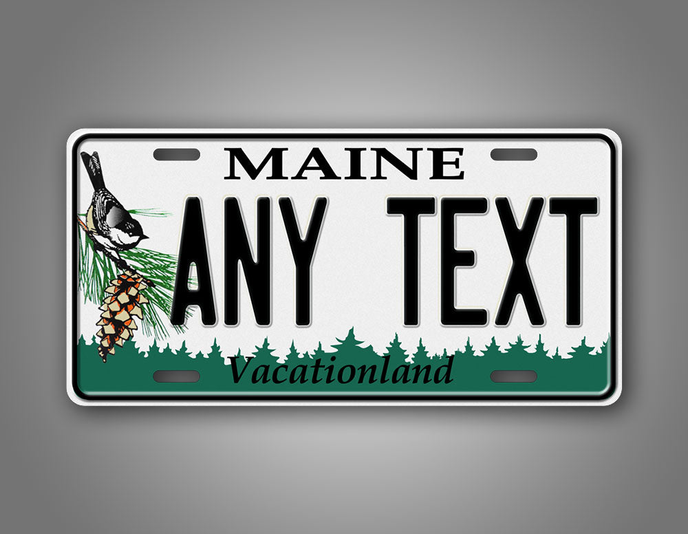 Personalized Maine State Custom License Plate – SignsAndTagsOnline