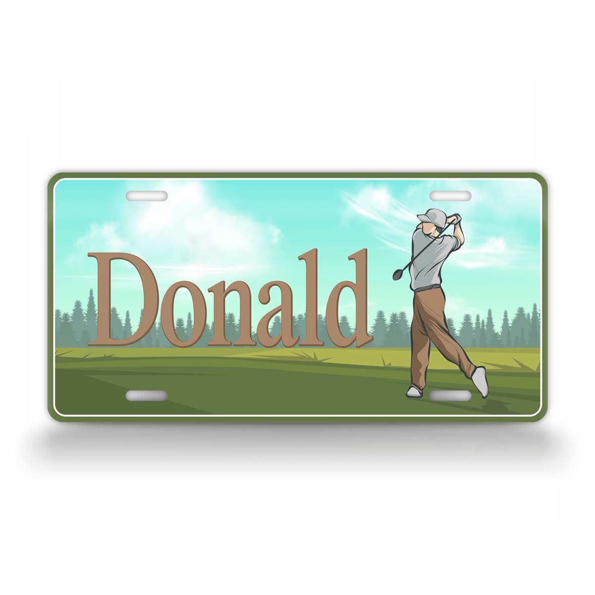 Personalized Golf Name Customized License Plate – SignsAndTagsOnline
