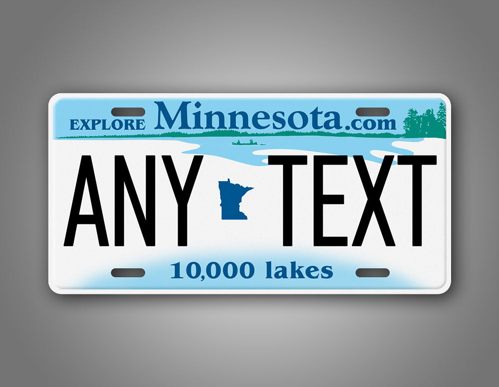 Personalized Minnesota State Custom License Plate – SignsAndTagsOnline