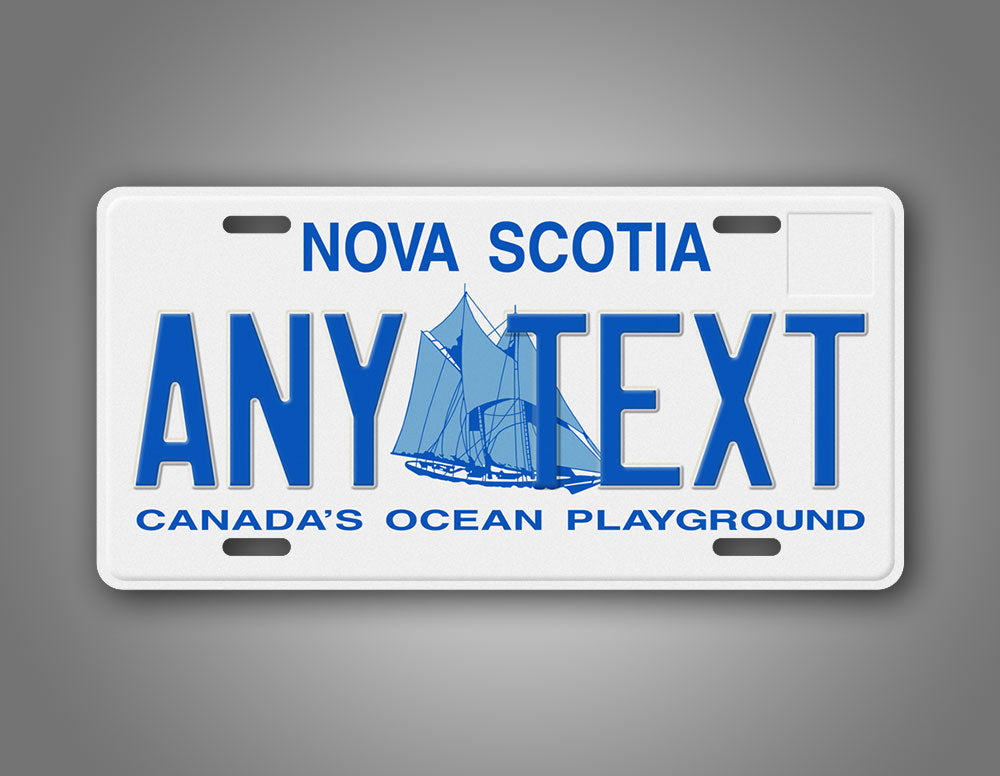 Personalized Nova Scotia Canada Custom License Plate – SignsAndTagsOnline