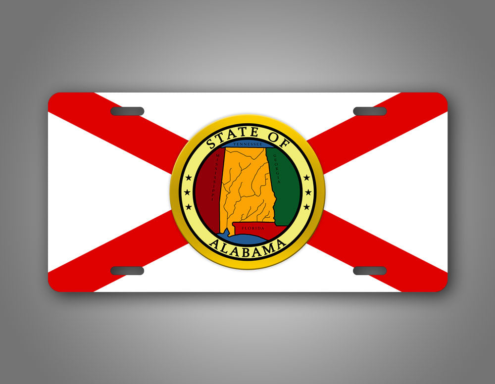 State of Alabama Flag License Plate – SignsAndTagsOnline