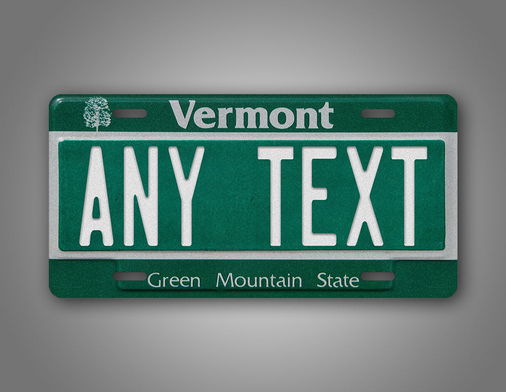 Personalized Vermont State Custom License Plate – SignsAndTagsOnline