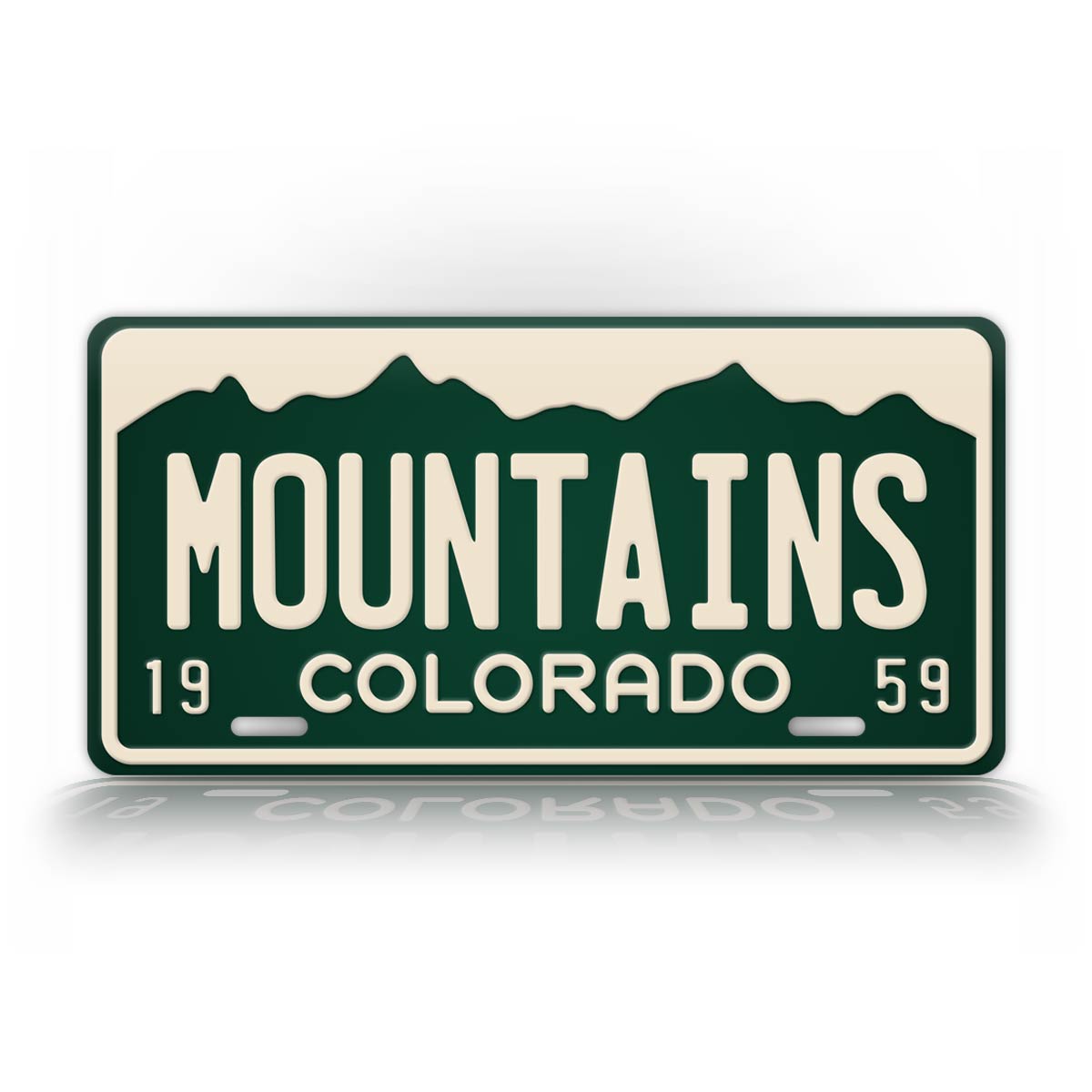 Vintage Custom Colorado Green Mountains License Plate – SignsAndTagsOnline